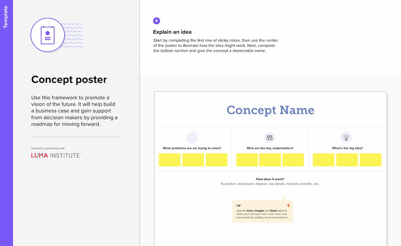Concept poster template | Mural